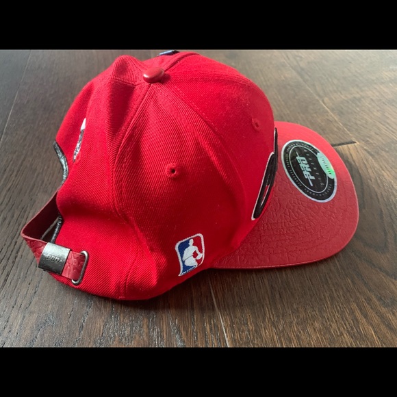 NBA | Accessories | Chicago Bulls Leather Snake Skin Red Pattern Hat ...